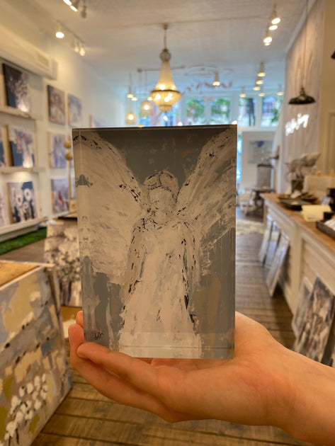 Angel Watching Over You Acrylic Block – DeannArt